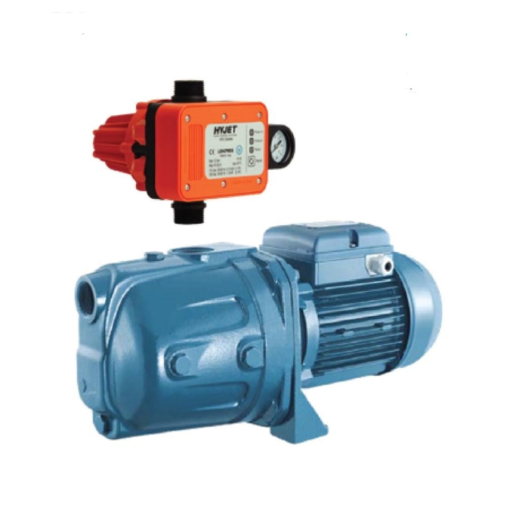 Buy Hyjet Cast Iron Jet Pump 240V Single Phase With Pressure Controller ...