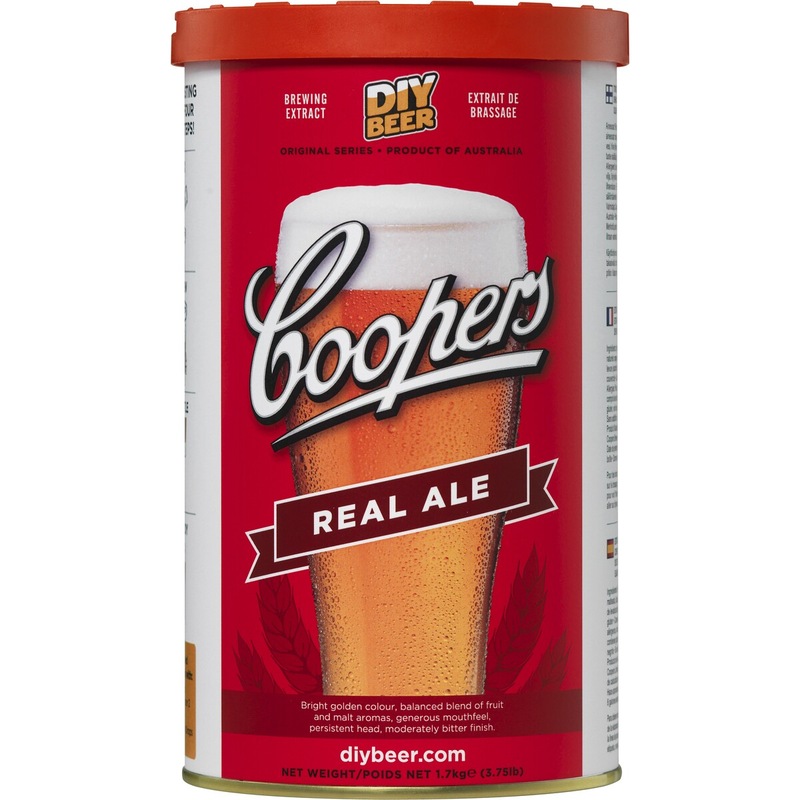 Buy Coopers DIY Home Brew Beer Real Ale 1.7kg - MyDeal
