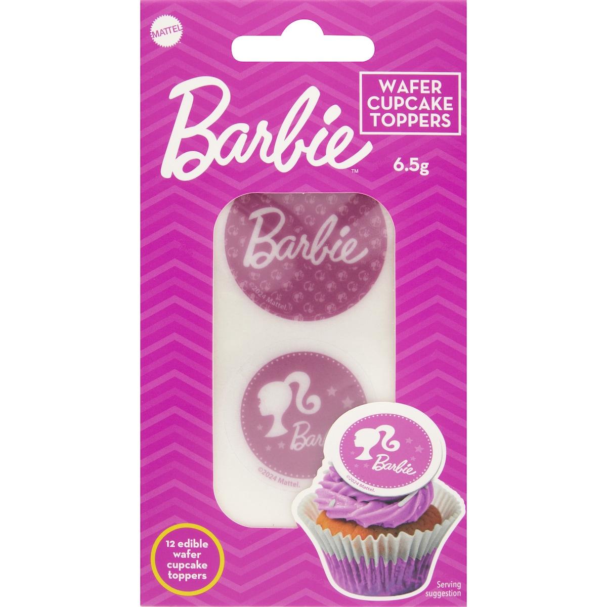 Buy Dollar Sweets Barbie Edible Cake Decoration Wafer Stickers 12 Pack ...
