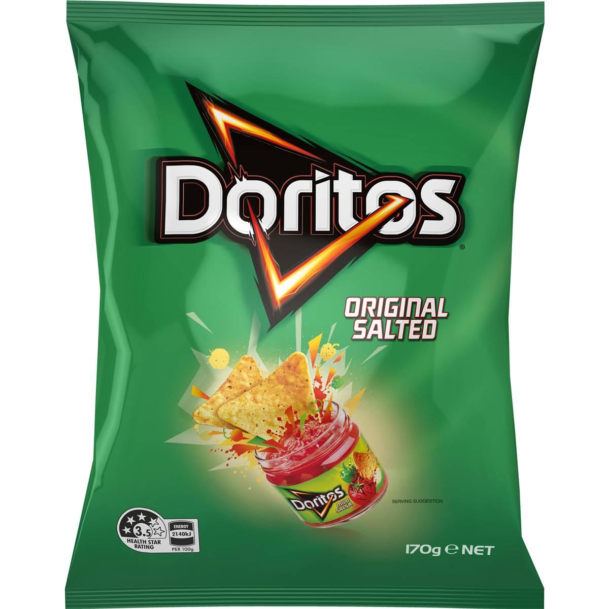 Buy Doritos Corn Chips Original Salted Pack 170g - MyDeal Australia