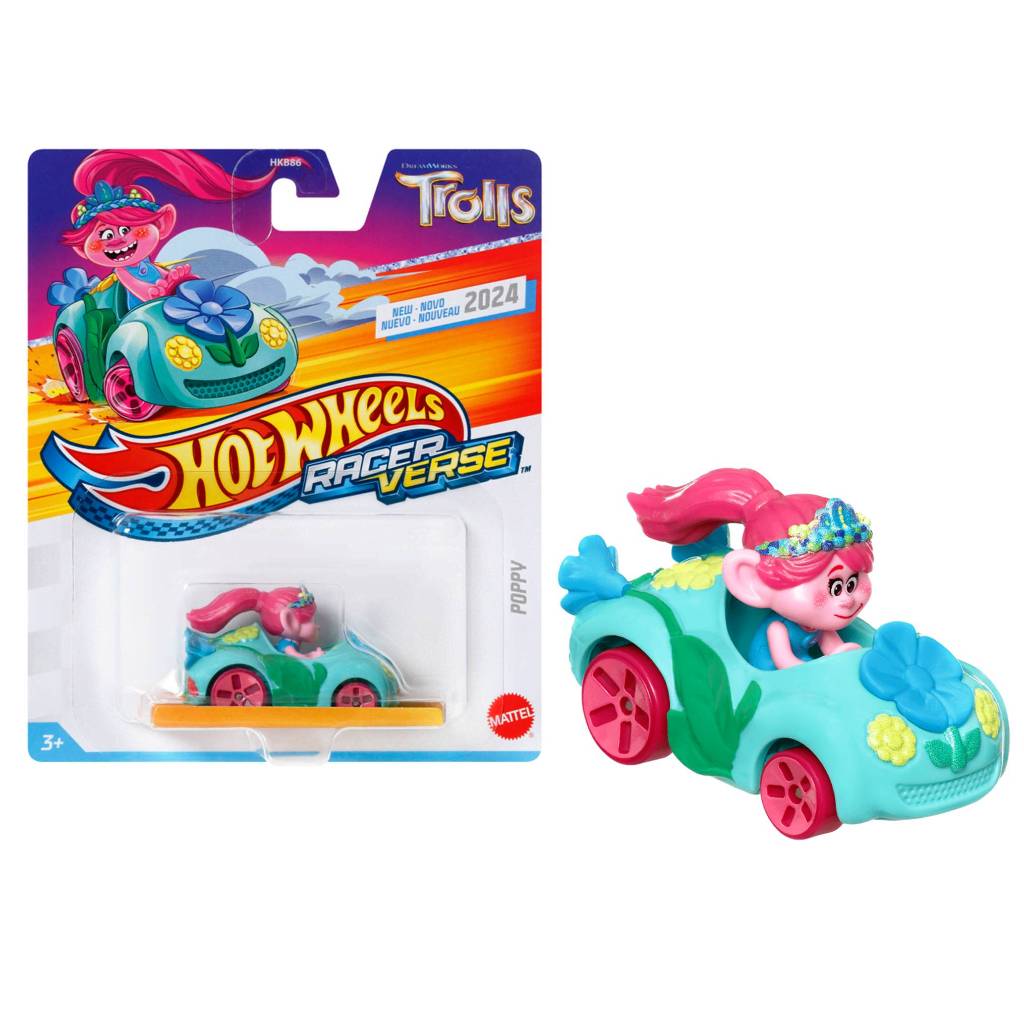Buy Hot Wheels Racer Verse Trolls Poppy Toy Car Vehicle Figure - MyDeal ...