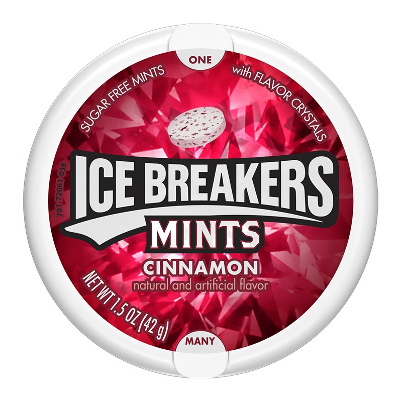 Buy Ice Breakers Sugar Free Mints Cinnamon Flavour Tub 42g X 2 Tubs - MyDeal Australia