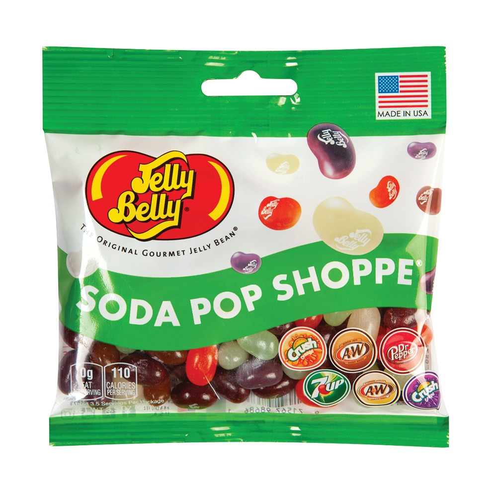Buy Jelly Belly Soda Pop Shop Fizzy Soft Drink Jelly Beans Candy Bag 99g - MyDeal Australia