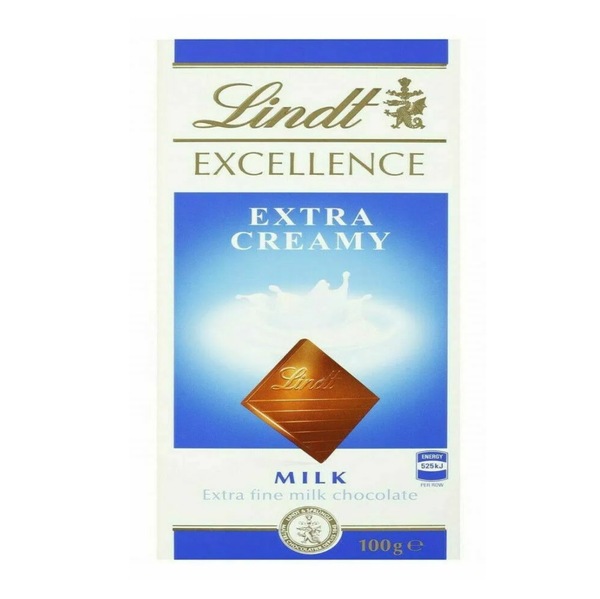 Buy Lindt Excellence Milk Chocolate Extra Creamy Block 100g - MyDeal ...
