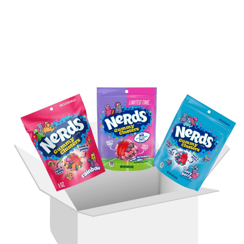 Buy Nerds Gummy Clusters Bags 3 Pack Box Set Bundle - MyDeal