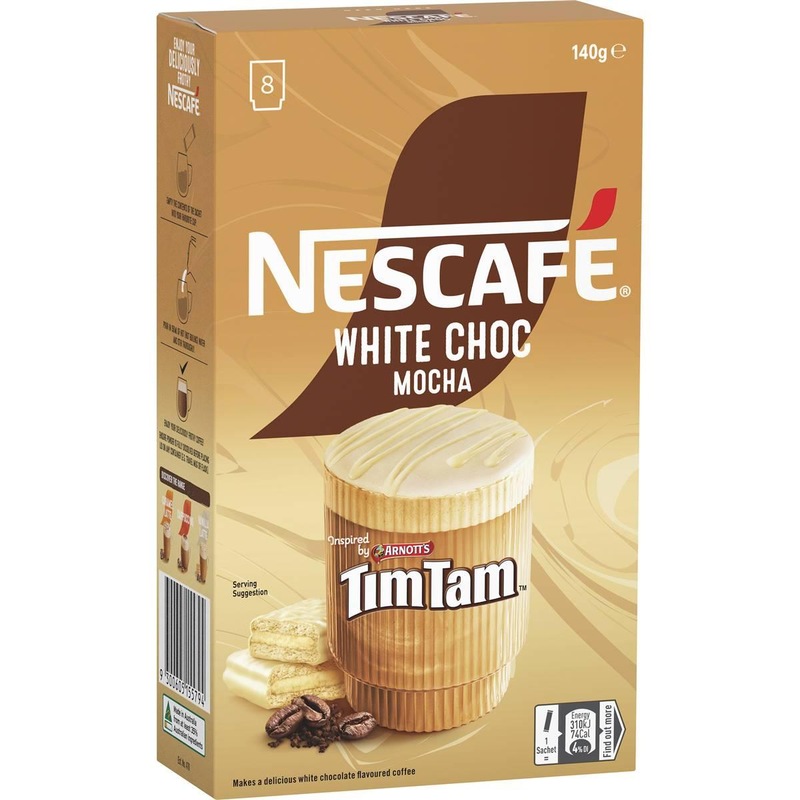 Buy Nescafe Tim Tam White Chocolate Mocha Coffee 8 Pack - MyDeal