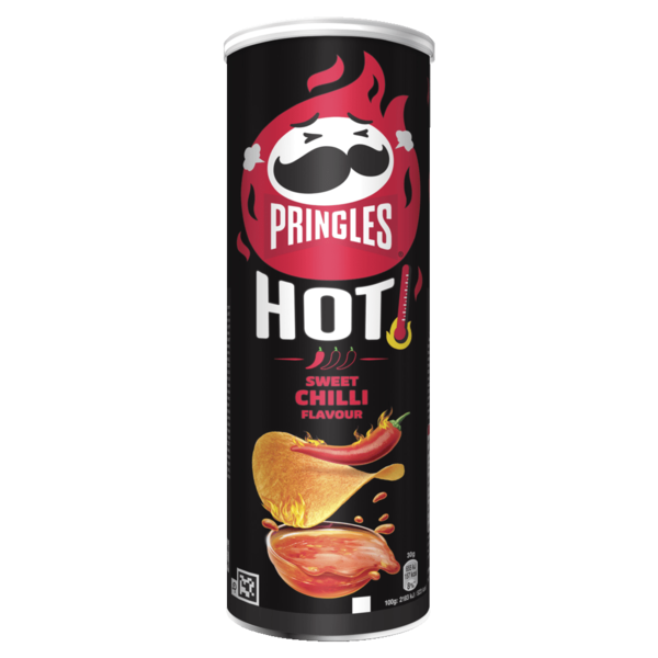 Buy Pringles Hot Spicy Sweet Chilli Chips Can 160g - MyDeal Australia