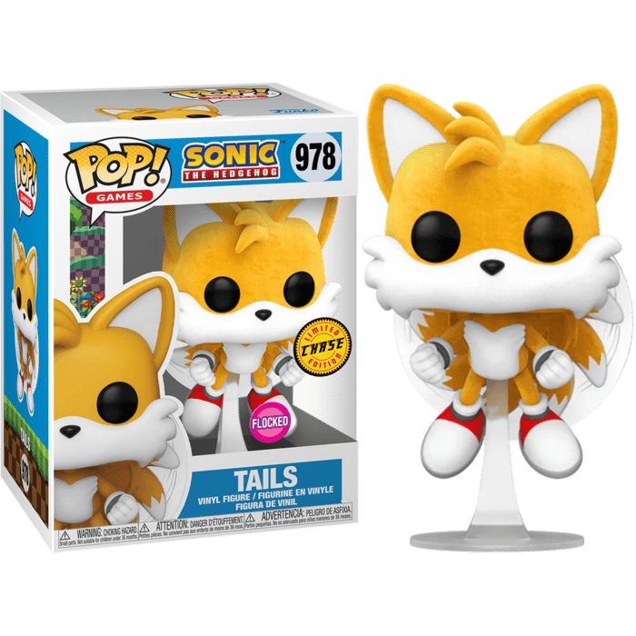 Buy Sonic the Hedgehog Tails Flying Flocked Chase Edition Pop! Vinyl ...