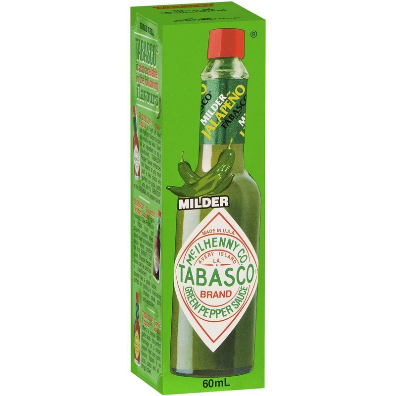 Buy Tabasco Green Pepper Mild Sauce 60ml - MyDeal