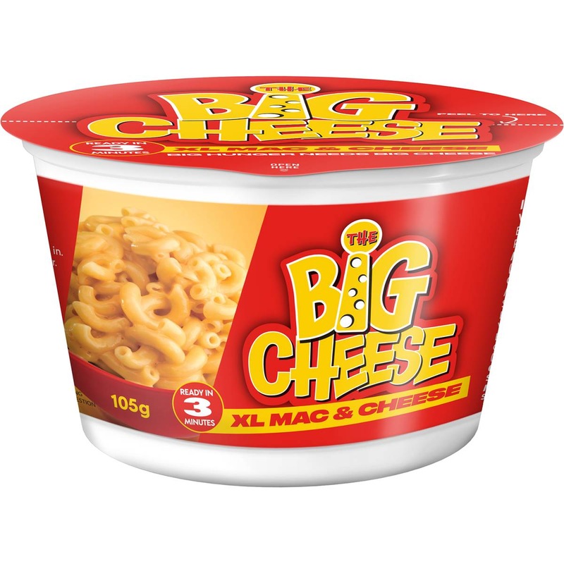 Buy The Big Cheese XL Mac and Cheese Macaroni Pasta Bowl 105g X 4 Bowls - MyDeal