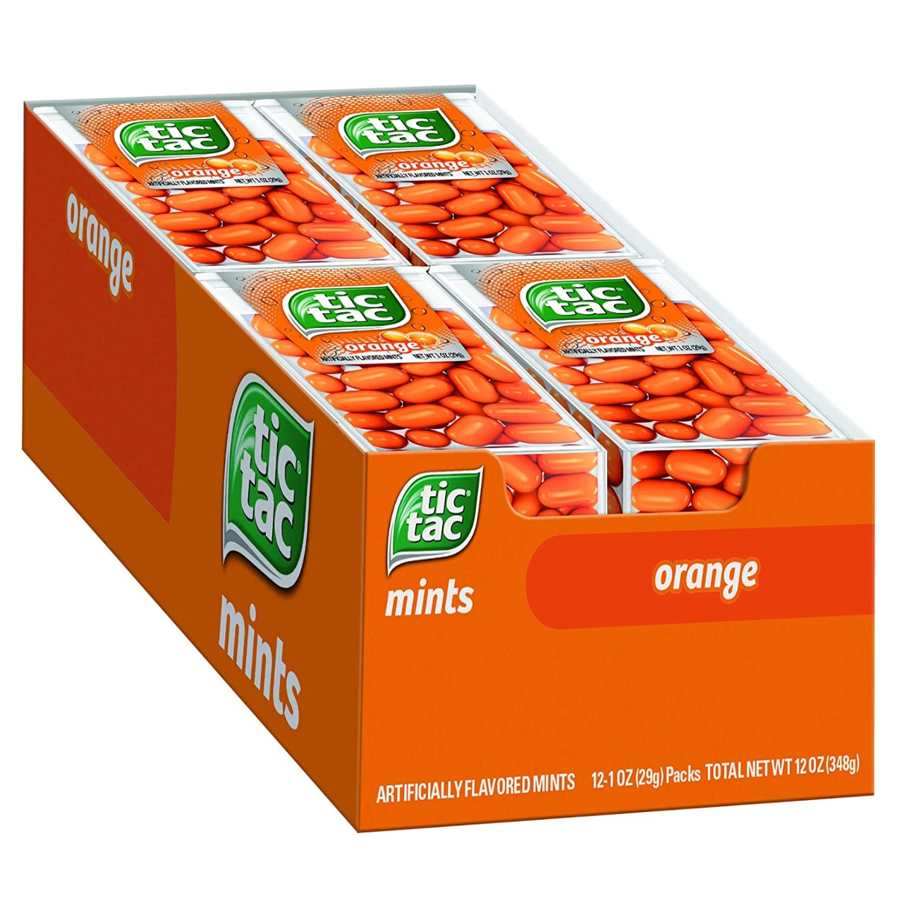 Buy Tic Tac Orange Flavoured Mints 24g Pack X 24 Packs - MyDeal Australia