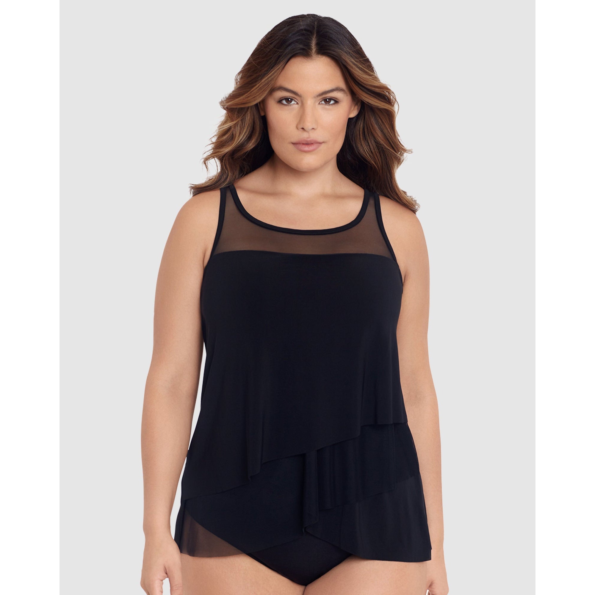 Buy Miraclesuit Swim Illusionists Mirage Floaty Layered Tankini Top ...
