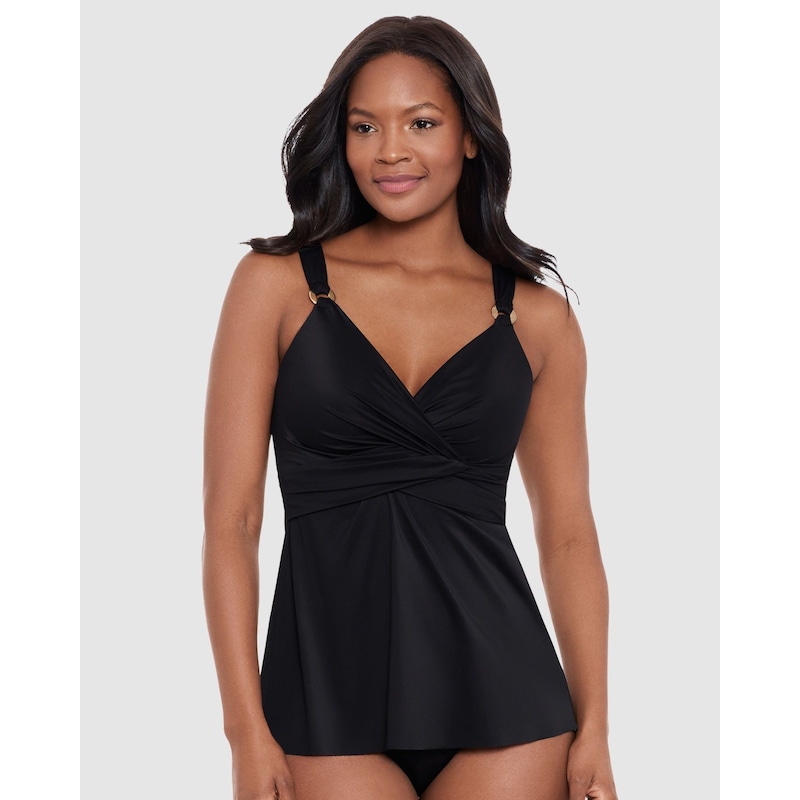 Buy Miraclesuit Swim Plunge Full Bust Underwired Tankini Top Mydeal