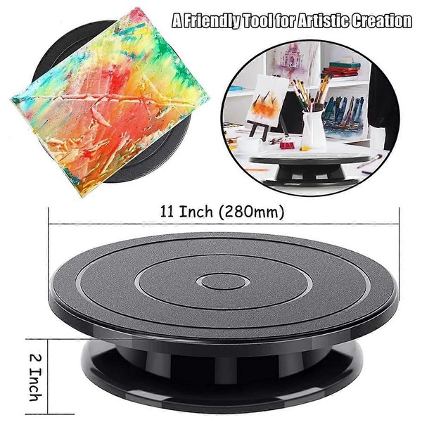 Buy 11 Inch Rotate Turntable Sculpting Wheel Revolving Cake Turntable ...