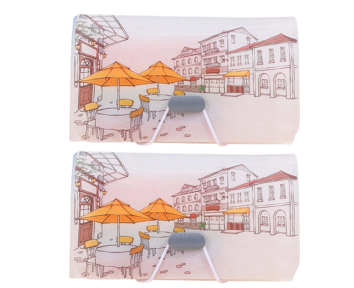 Buy 2 Pack 13 Pockets File Organizer, A6 Letter Size, Expanding Receipt ...