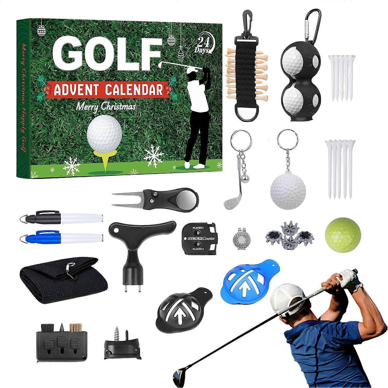 Buy 2025 Golf Advent Calendar Christmas Countdown Calendar 24PCS ...
