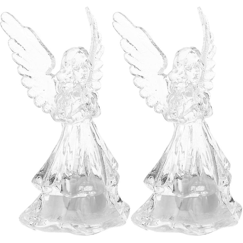 Buy 2pcs Color Changing Led Angel Lamp Light Garden Angel Gifts Garden ...