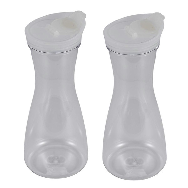 Buy 2Pcs Plastic Water Carafes with White Flip Tab Lids- Food Grade ...
