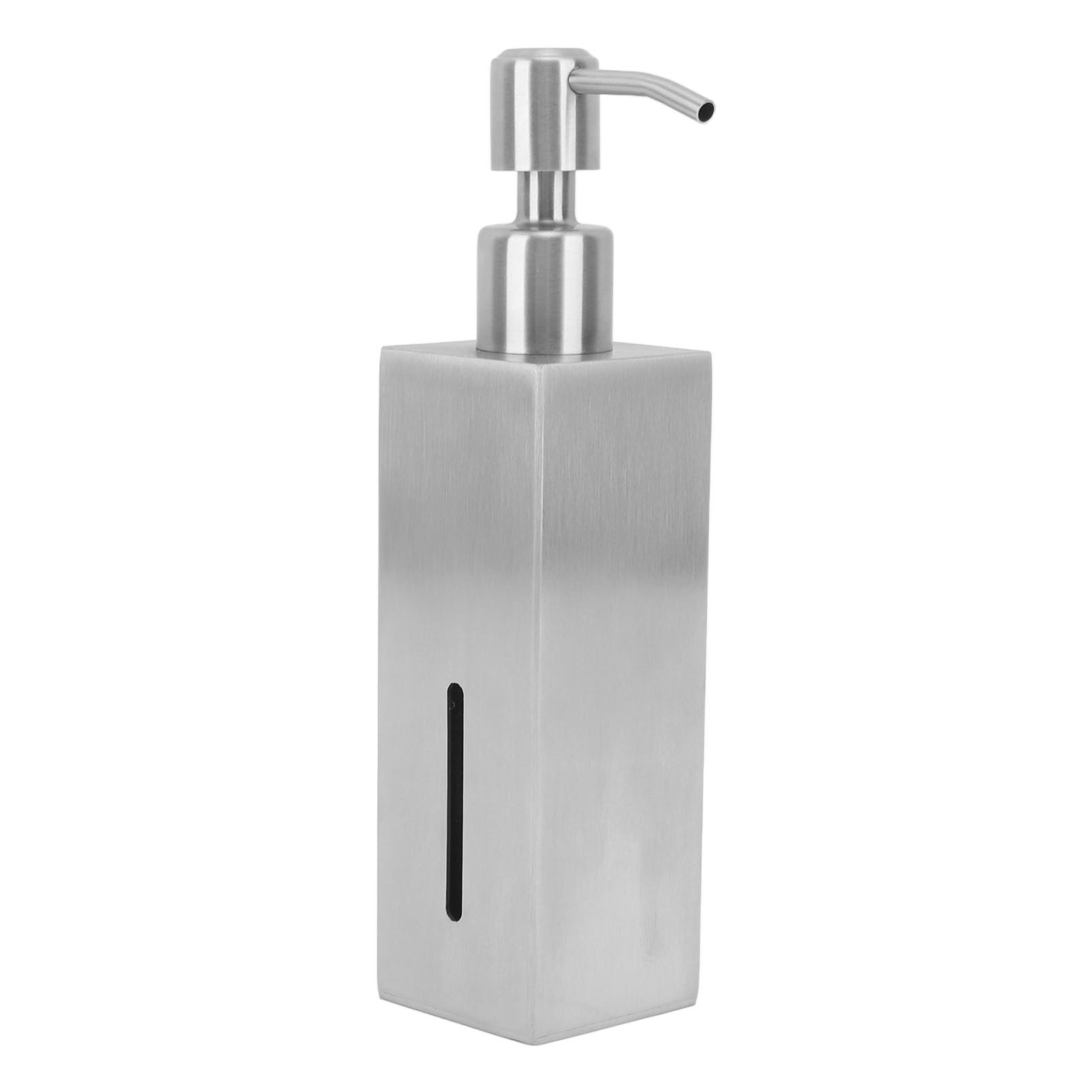 Buy 304 Stainless Steel Soap Dispenser Rustproof Refillable Soap ...