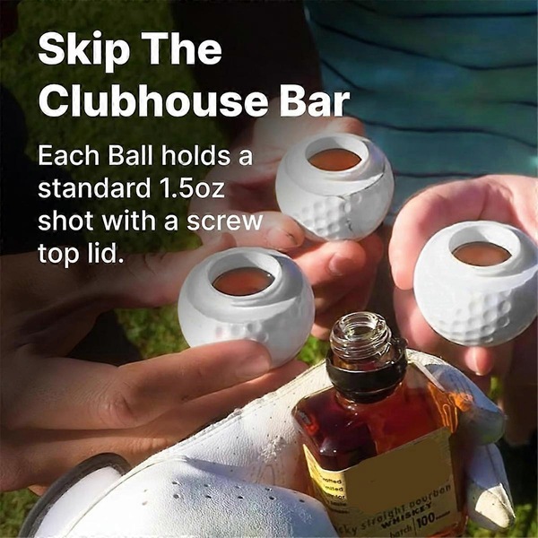 Buy 3PCS Golf Ball Shaped Shot Glass Golf Ball Shot Glass Cool Golf ...