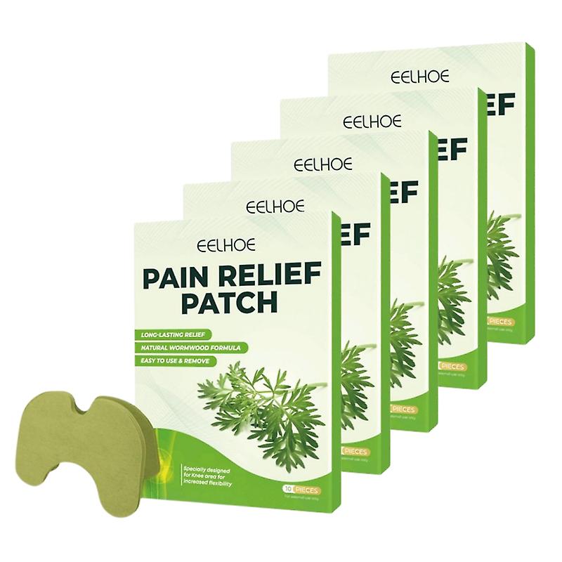 Buy 5X 10Pcs Knee Patch Wormwood Knee Sticker Plaster Extract Analgesic ...
