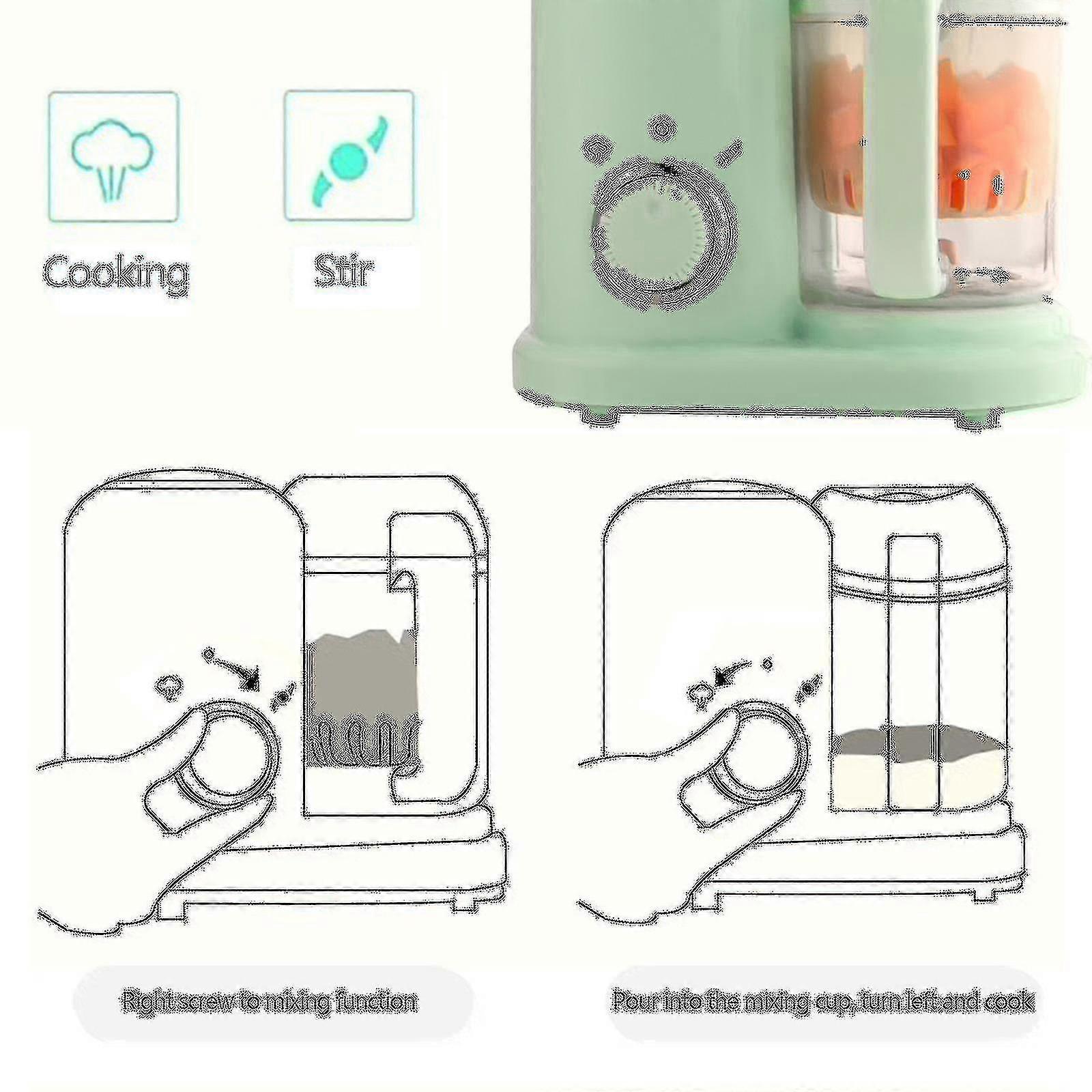 Buy Baby Food Maker, Puree Food Processor,steam Cook And Mixer, Warmer ...