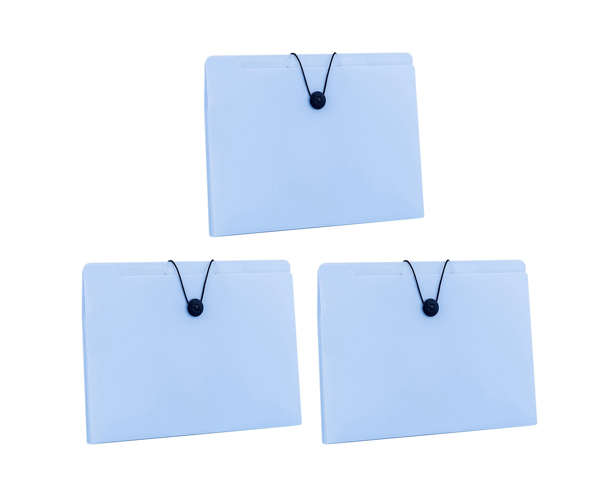 Buy Big Capacity 5-Pocket Expanding File 3pcs, Plastic Expandable File ...