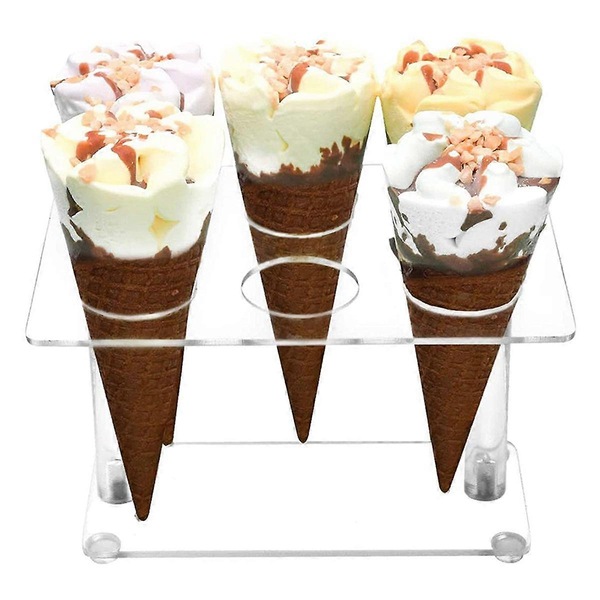Buy Cone Holder, Clear Acrylic Ice Cream Cone Holder, Cone Display ...