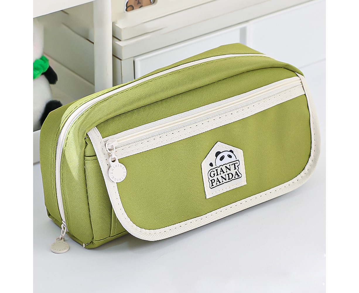 Buy Cute Panda Pencil Case Large Capacity Pencil Pouch 3-Layer Durable ...