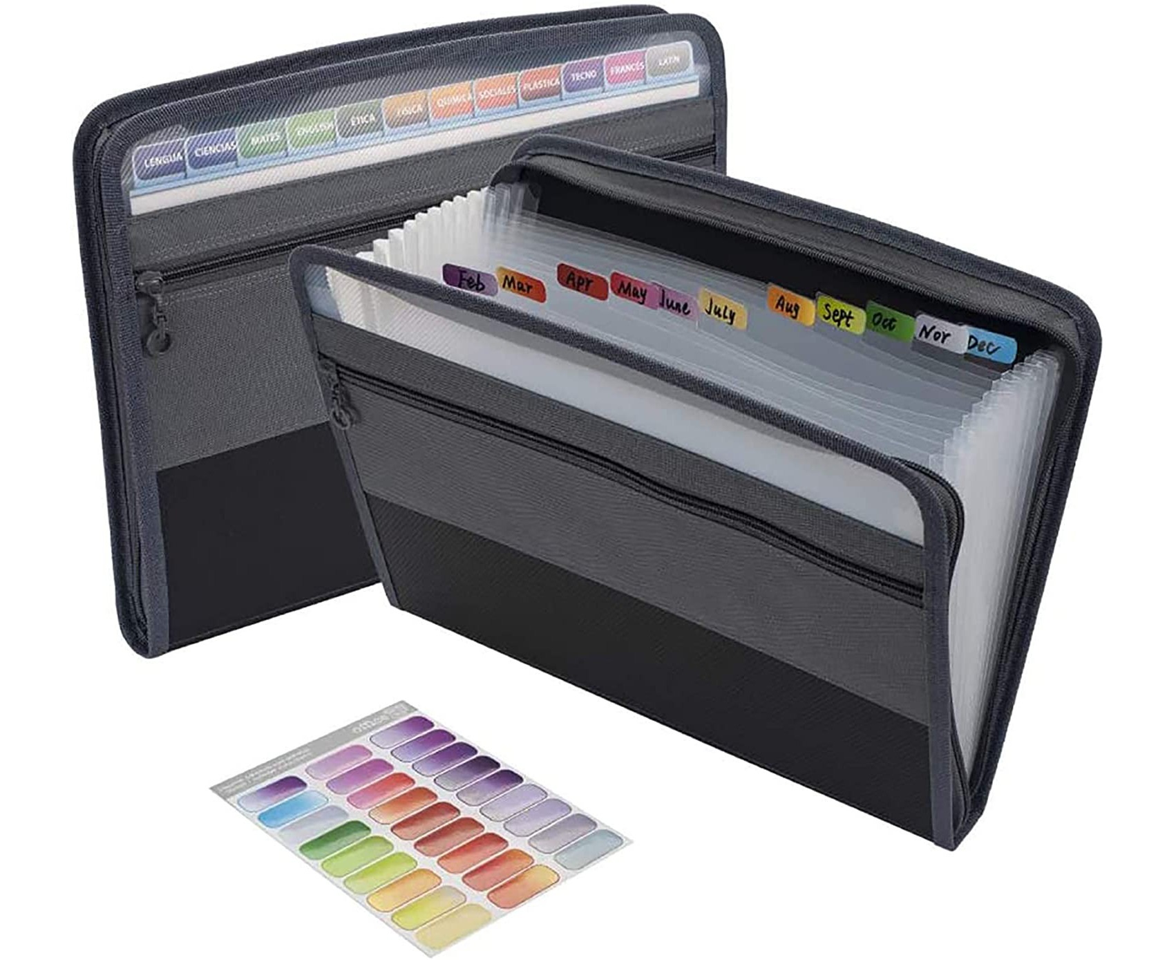 Buy Expanding File Folder with Sticky Labels, 13 Pocket Accordion File ...