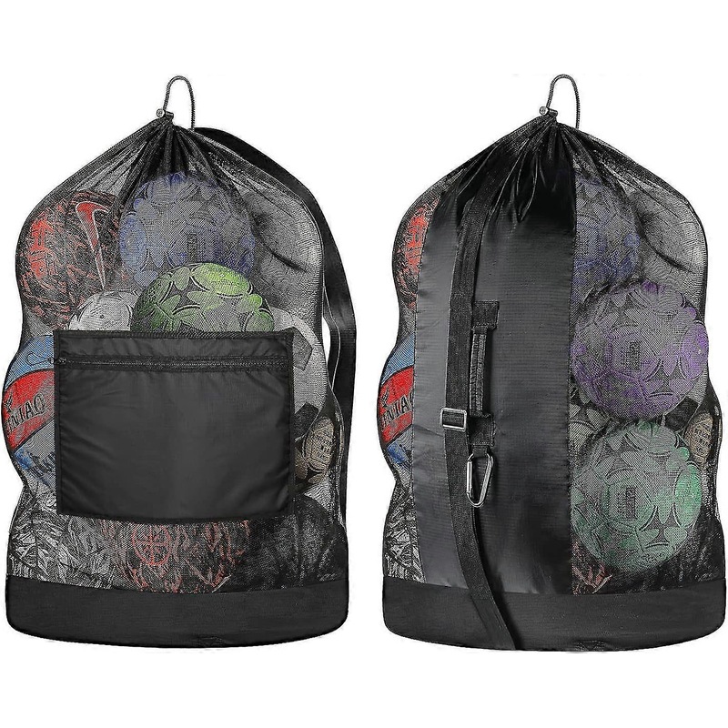 Buy Extra Large Ball Bag, Mesh Soccer Ball Bag, Adjustable Shoulder And ...