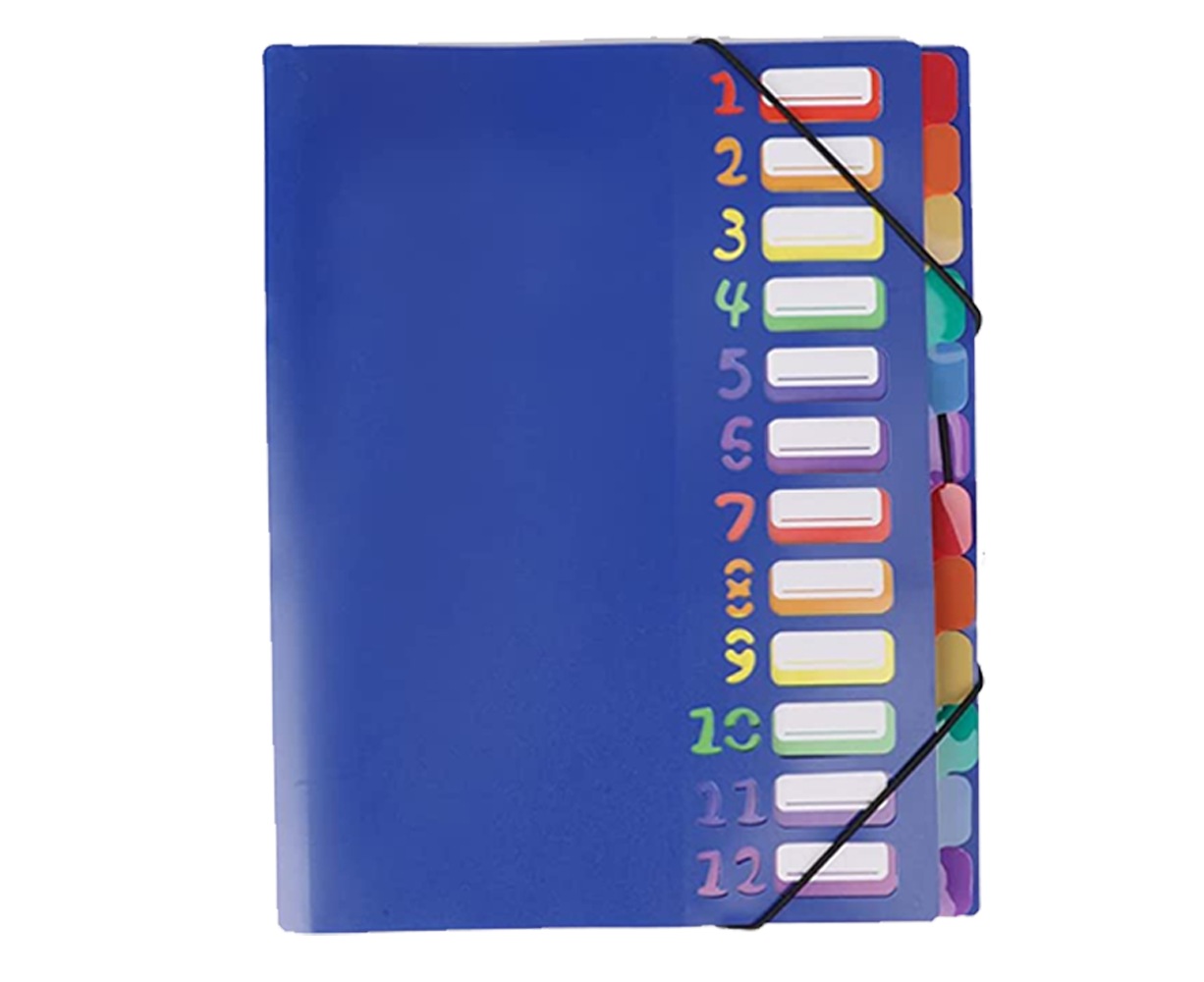 Buy Multi-layer a4 information book file storage 12-layer rainbow ...