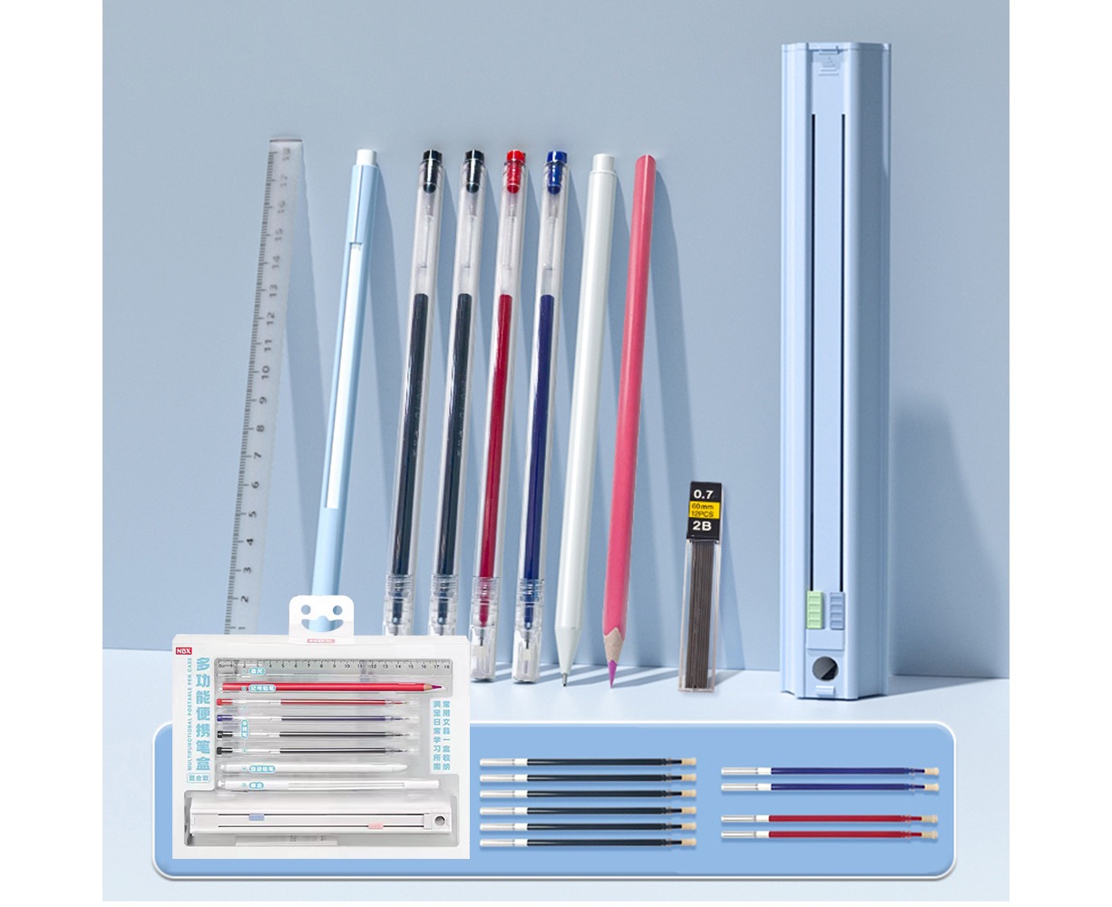 Buy NBX Cute Pencil Box Hexagonal Standing Pen Holder Multi-Function ...