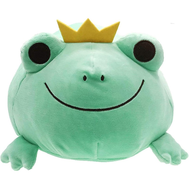 Buy Plush Frog Stuffed Animal Frog With Crown Hugging Pillow Froggy ...