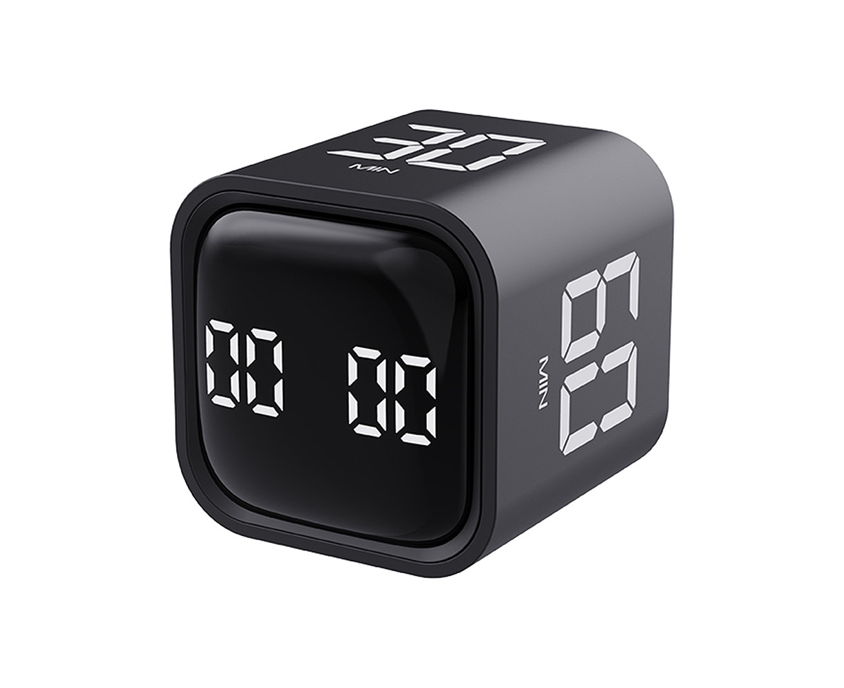 Buy Portable Cube Timer Gravity Sensor Rotating Timer Count Updown 8876