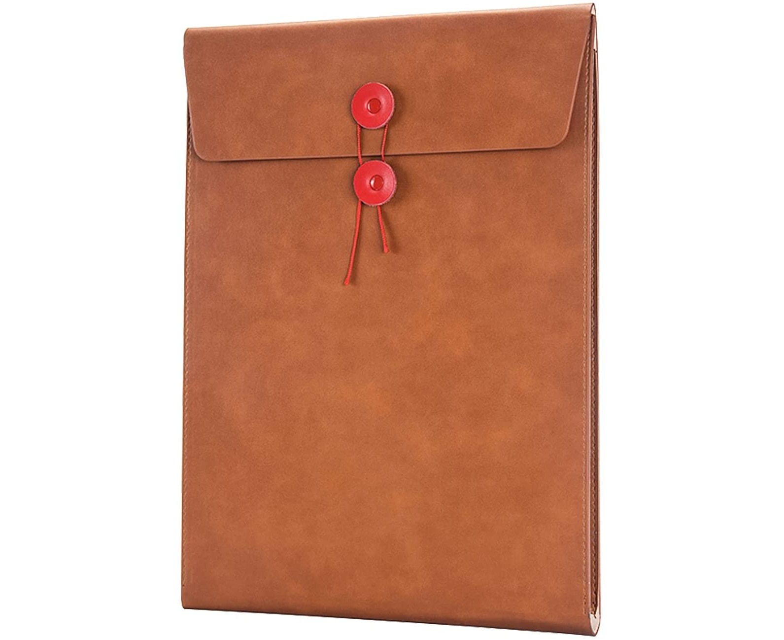 Buy PU Leather A4 File Folder Document Holder Filing Envelope Project ...