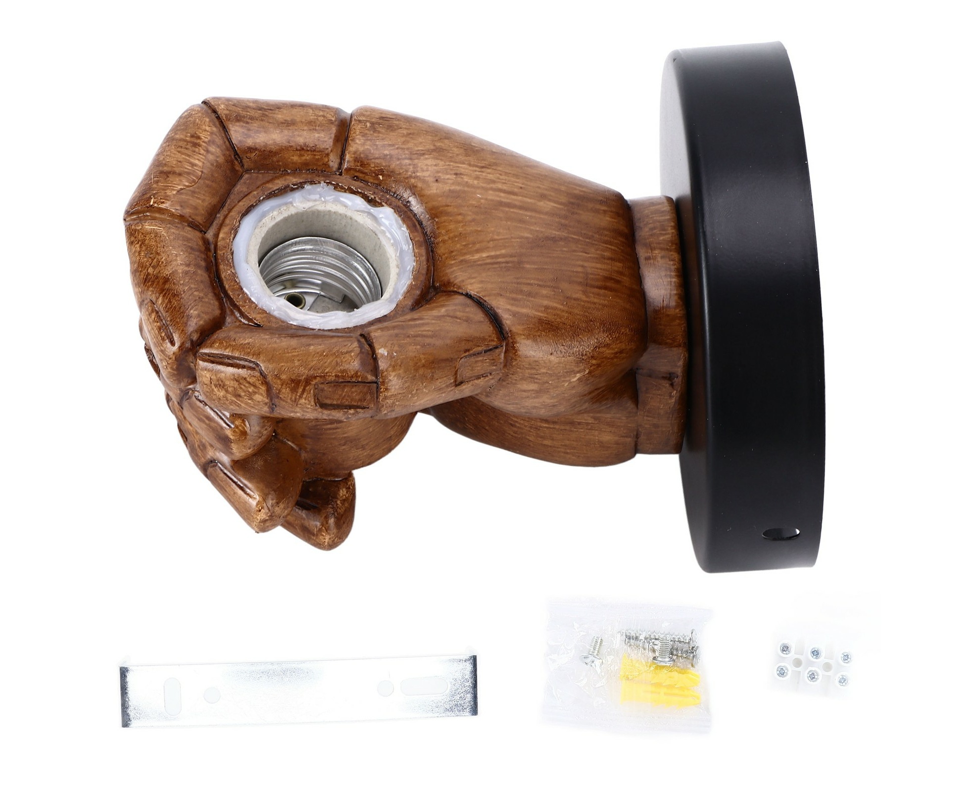 Buy Wall Mounted Lamp Fist Shape Vintage Industrial Style Wall Lights ...