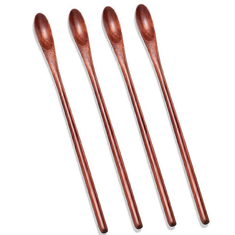 Buy Wood Iced Tea Spoons Small Stirring Spoon Long Handle Cocktail ...