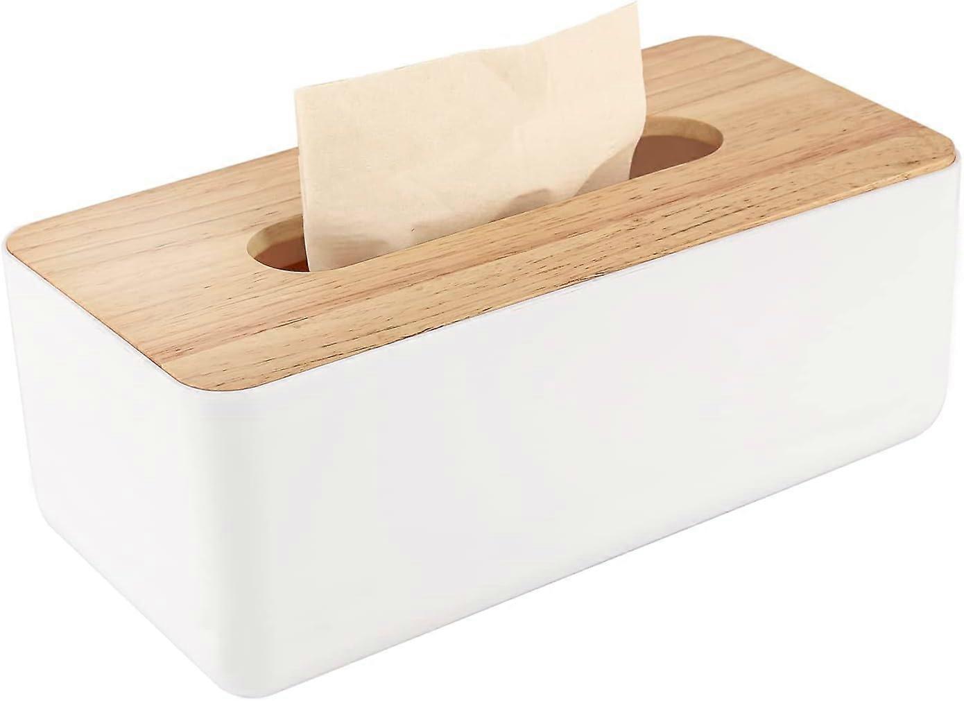 Buy Wooden Tissue Box, Tissue Dispenser 21x13x10cm, Practical Tissue ...