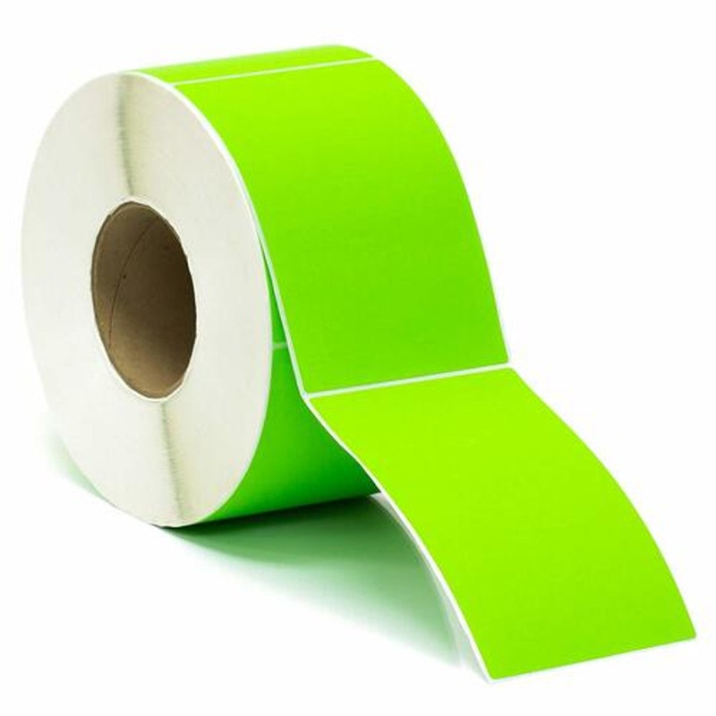 Buy 102mm x 150mm - Fluro Green Thermal Transfer Perforated Labels ...