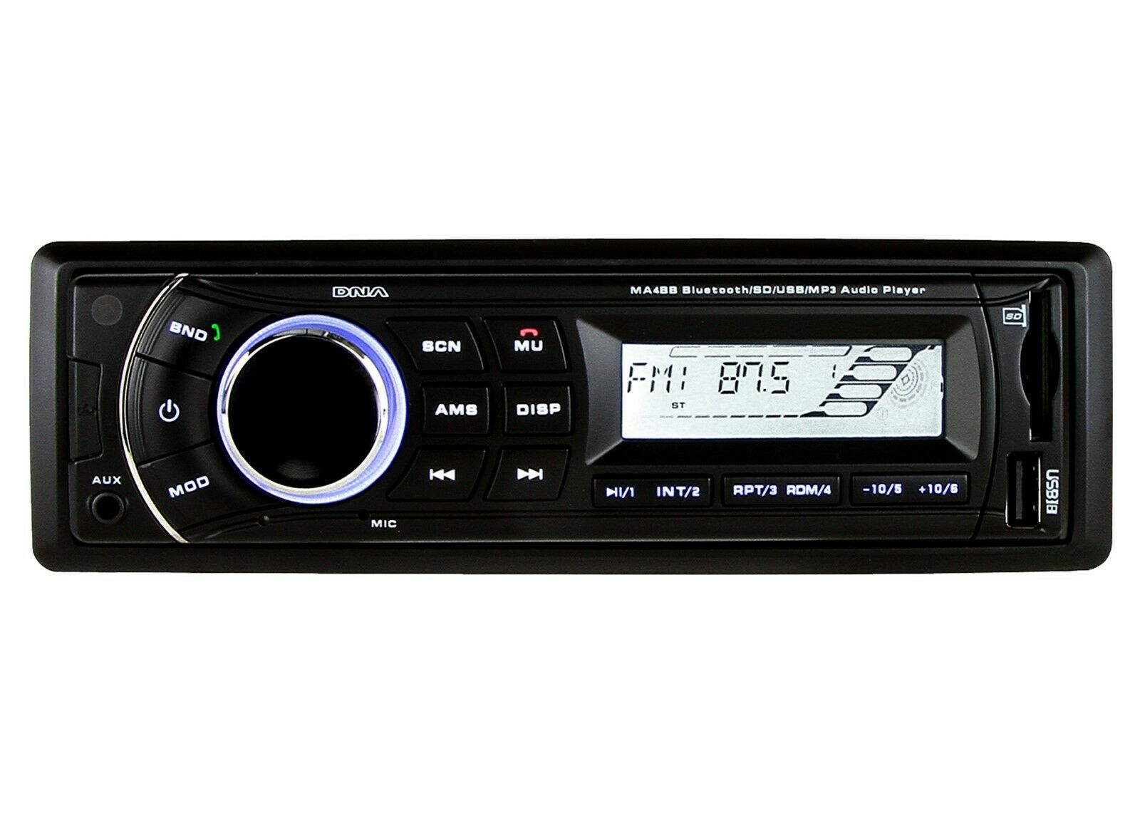 Buy Marine Bluetooth Audio Head Unit - Black - MyDeal Australia
