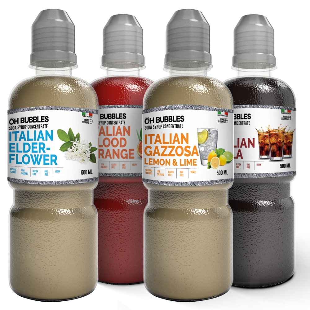 Buy 4-pack FIZZFAM- The Ultimate Family Favourites Soda Syrup Bundle ...