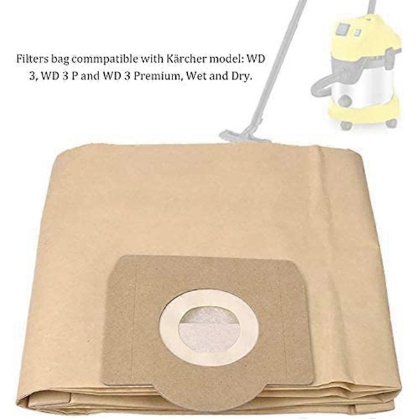 Buy 10 Pack 6.959-130.0 Paper Filter Dust Bag A 2201/2204/2504 for WD3 ...