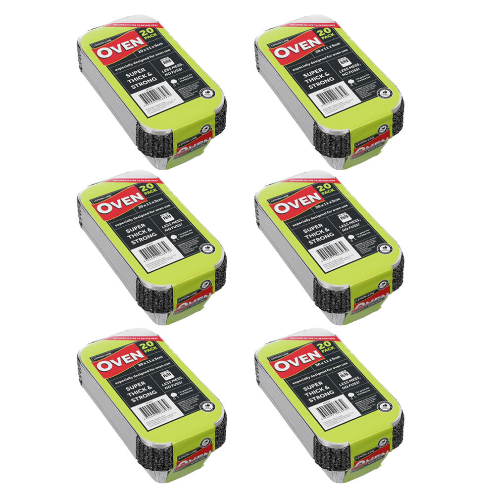 Buy JOYBUY 120pcs Lemon & Lime 20cm Disposable BBQ/Oven Foil Containers ...