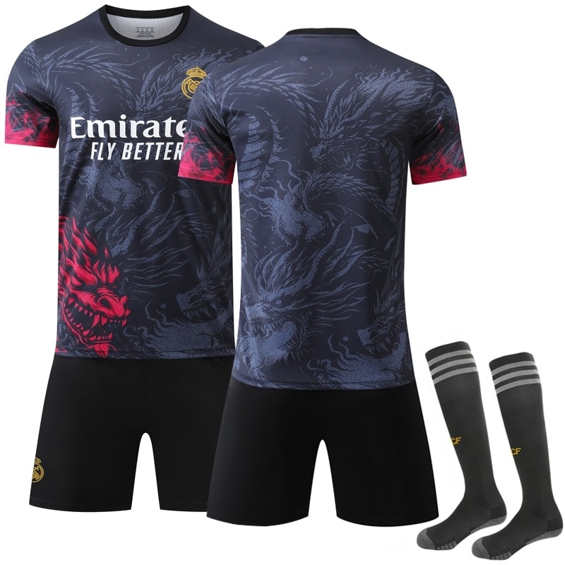 Buy 2025 New Real Madrid Dragon Pattern Football Jersey Special Edition ...
