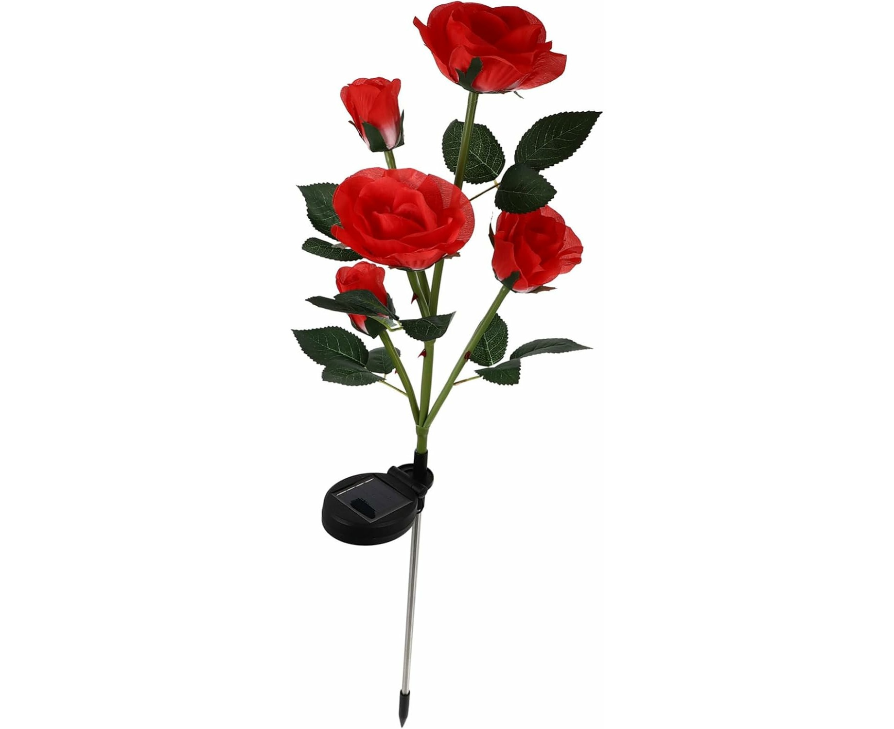 Buy 2pc Rose Lantern LED Outdoor Solar Lights Insert Yard Light ...