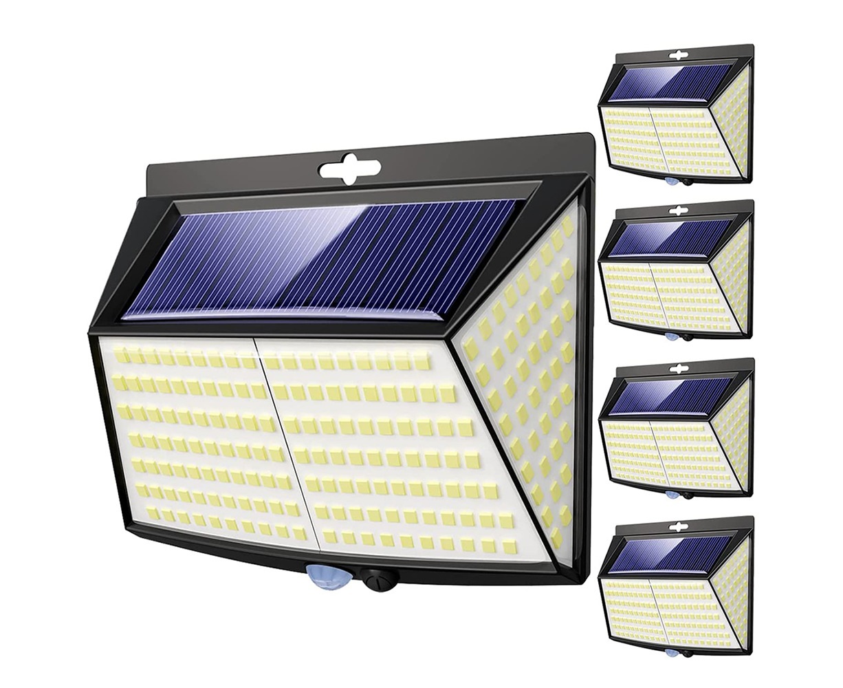 Buy 4 Pack 228LED Solar Lights Wireless Motion Sensor Lights Waterproof ...