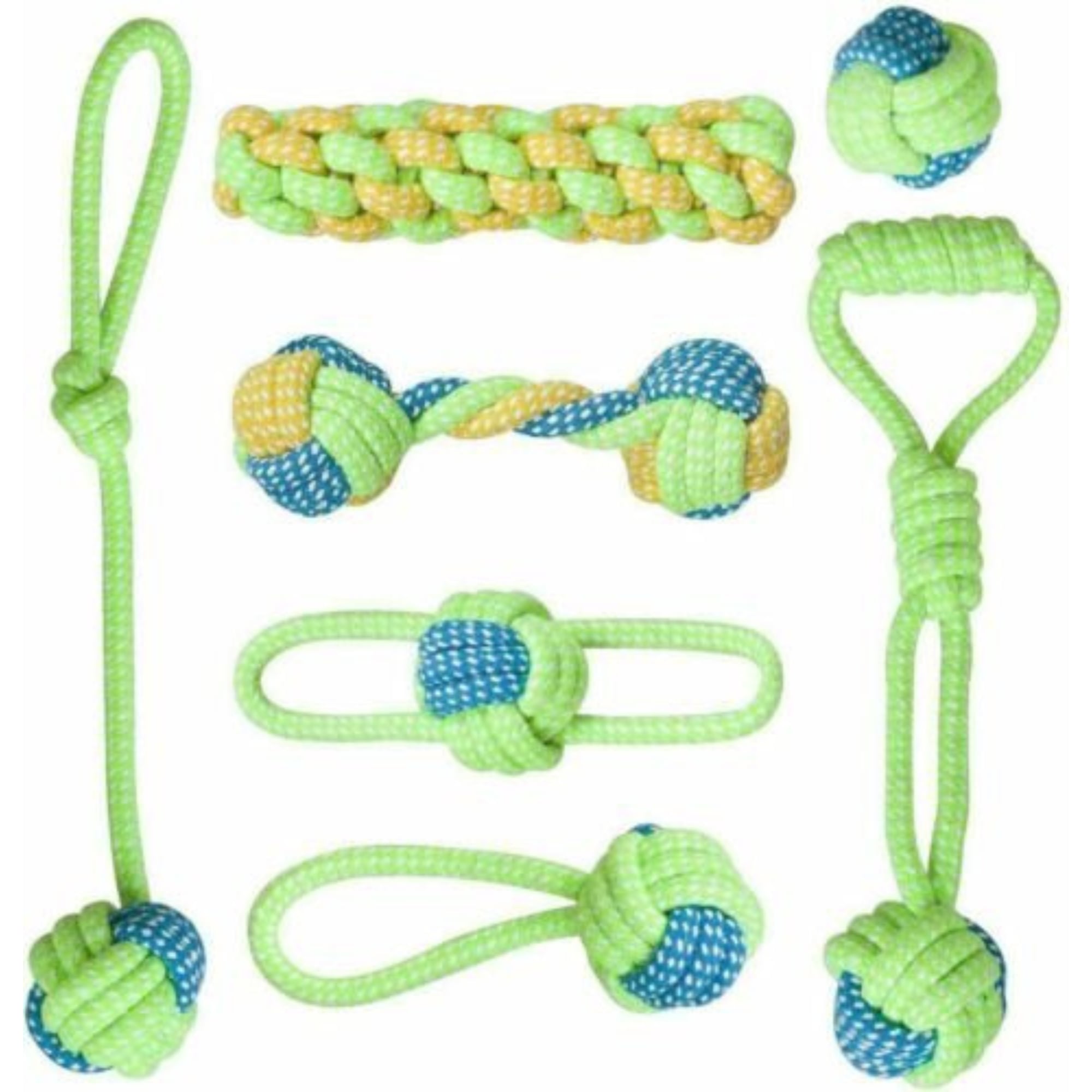 Buy JOYBUY 7pcs Dog Rope Toys Set – Chew and Tug Kit for Puppies and ...