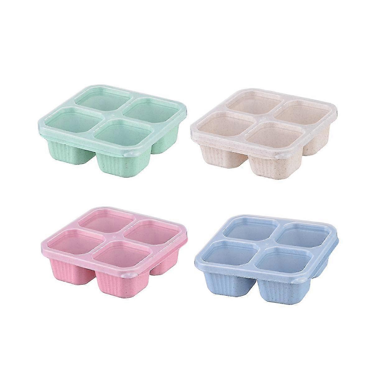 Buy JOYBUY Reusable Bento Box – 4-Compartment Stackable Meal Prep ...