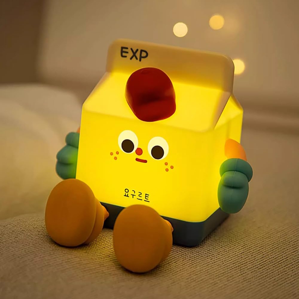 Buy Cute Milk Carton Toast Night Lamp With Rechargeable Timed Sleeping ...